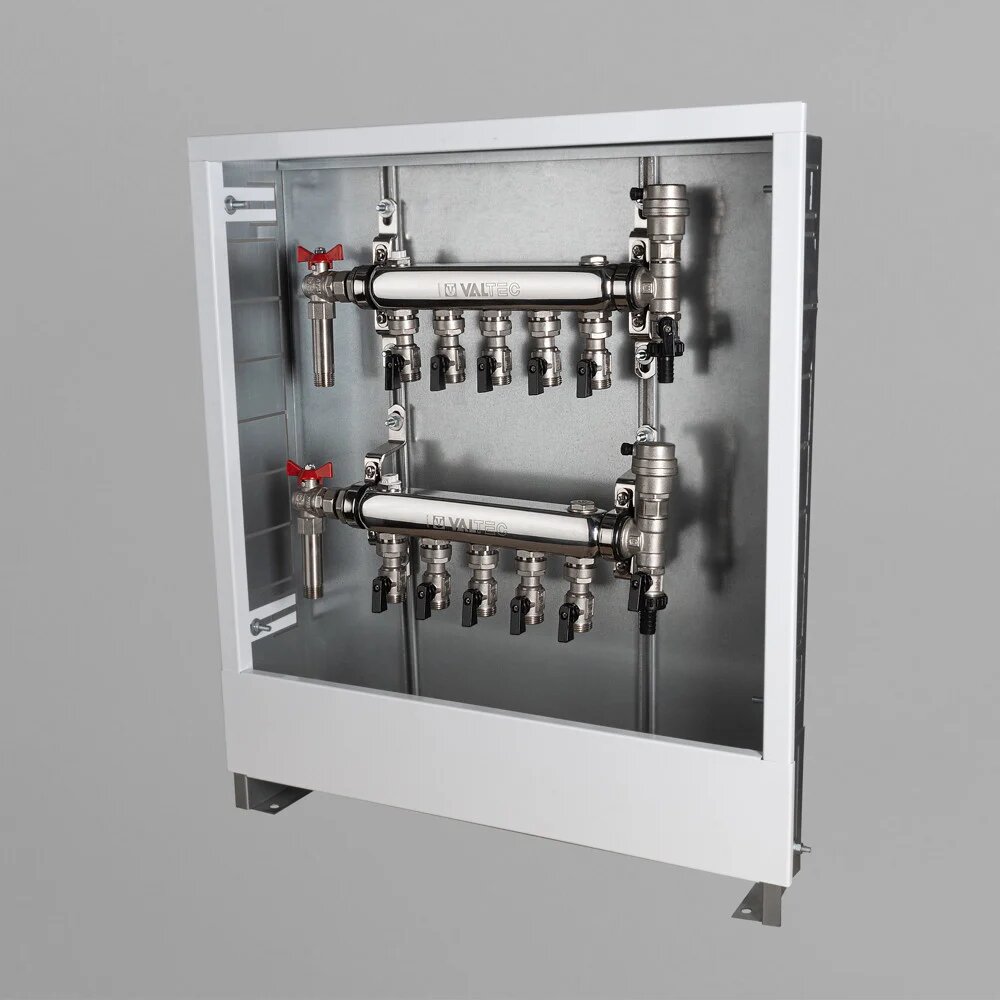 Узел квартирный Valtec VT. GP.00005. R5, коллекторный, 5 выходов, ввод справа