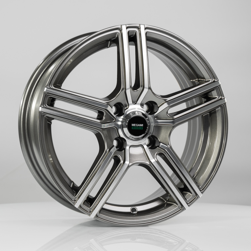Диск колесный Megami MGM-1 5,5x14 4x100 Dia67.1 ET35 цвет GMF (темно-серый, полировка)