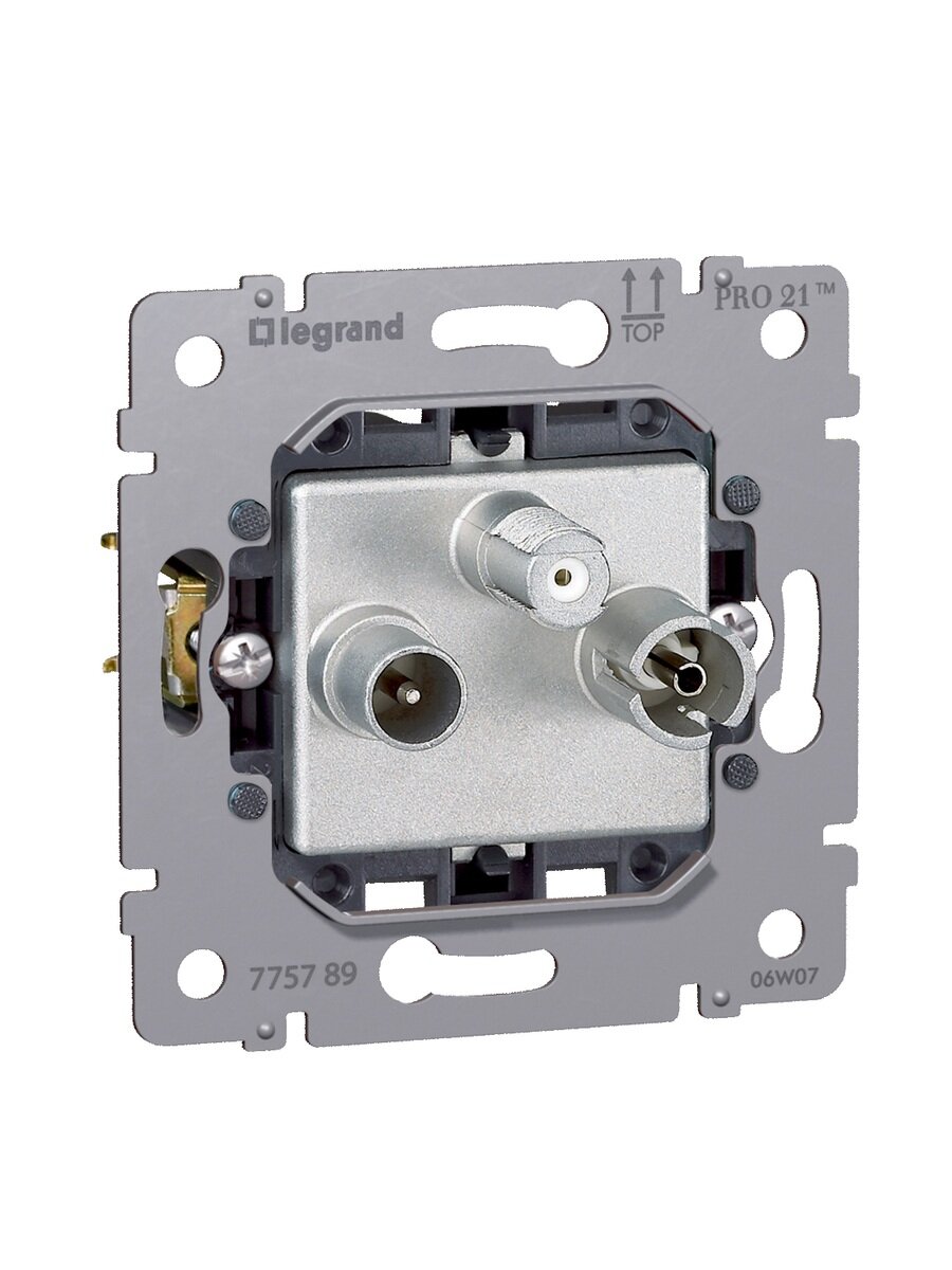 Розетка Legrand Galea Life 775789, внутренняя, металл, серая