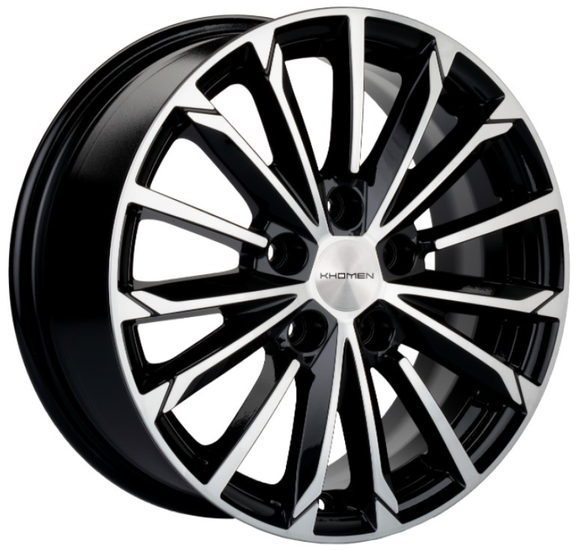 Диск колесный Khomen Wheels KHW1611 (Qushqai) 6,5x16 5x114,3 Dia66.1 ET40 цвет Black-FP