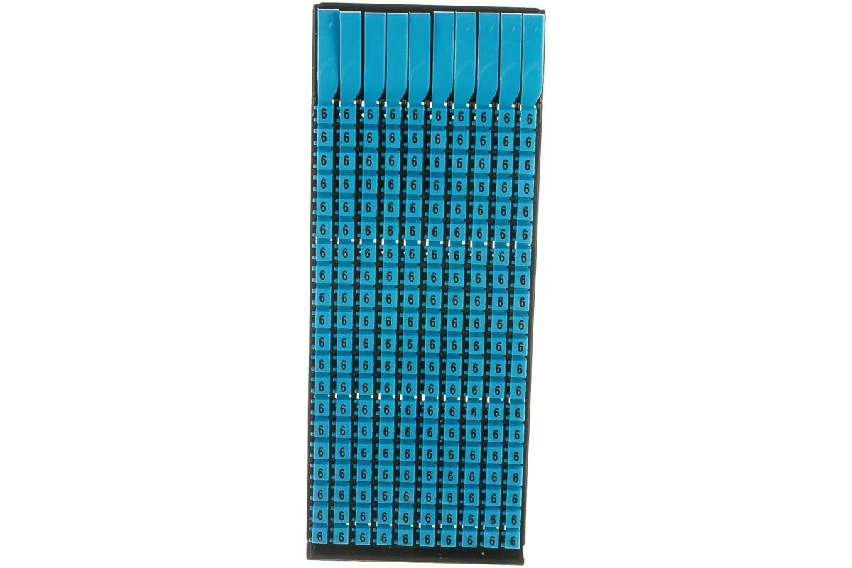 Маркер для кабеля DKC 0.5-1.5мм, символ "6", упаковка 200 штук MKF5S1