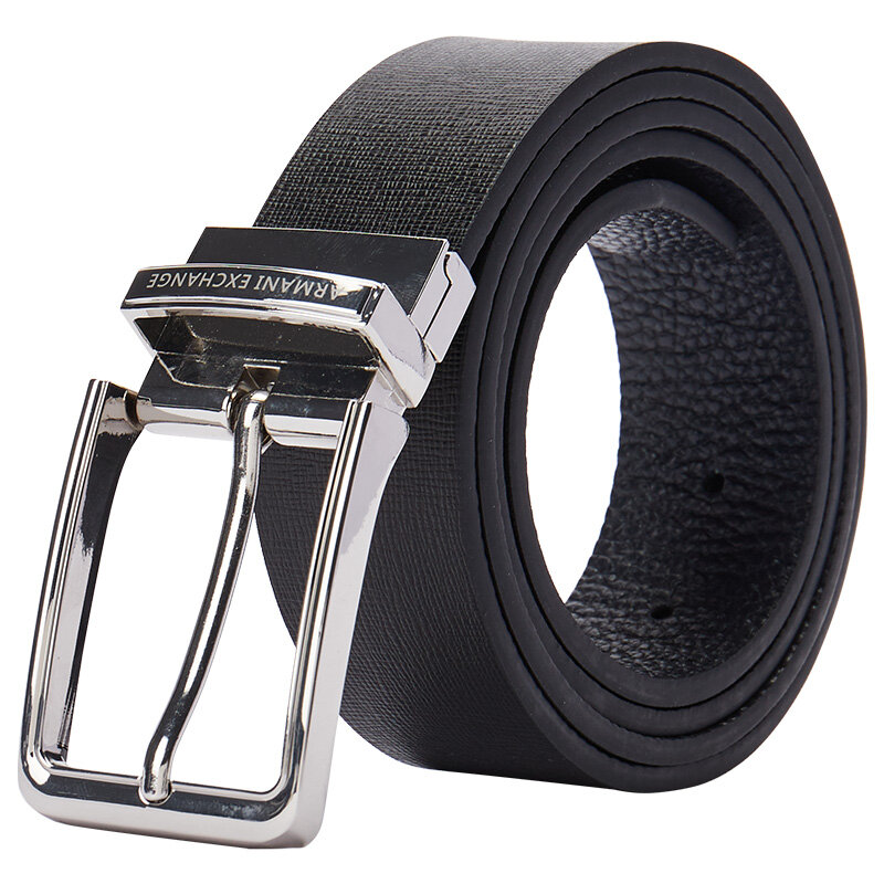 ARMANI EXCHANGEAE Cow Leather Belts Men's Width 3.2cm OneSize