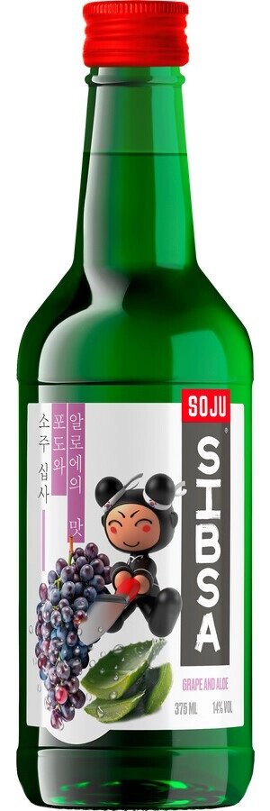 Аперитив "Sibsa" Soju Grape-Aloe, 375 мл