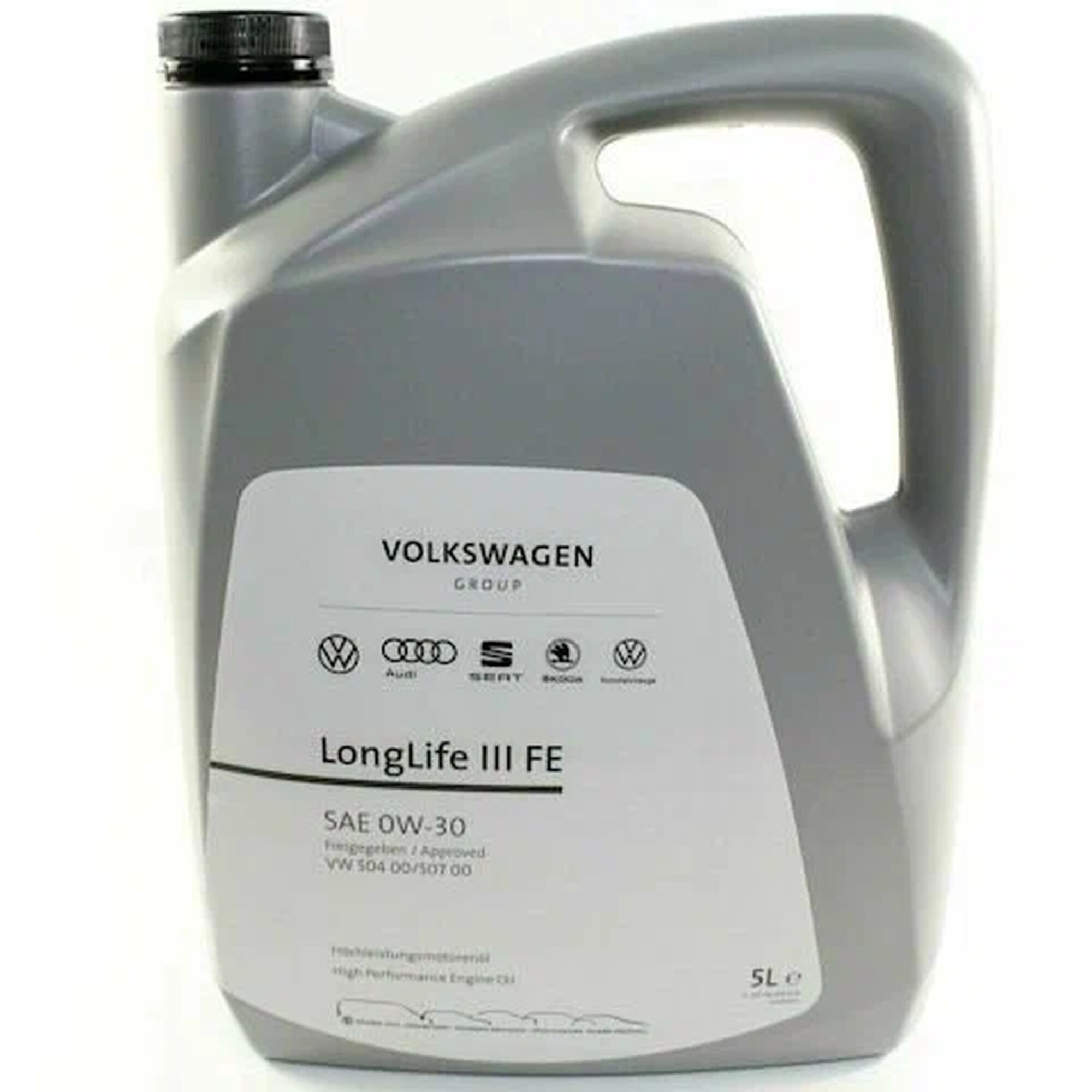 Масло моторное синтетическое VAG LongLife III 0W30 ACEA C3 5 л (GS55545M4EUR)