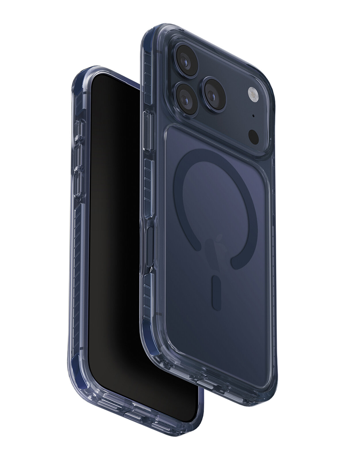 Чехол Uniq на iPhone 17 Pro Max, Combat с усиленной защитой, с магнитами MagSafe, синий