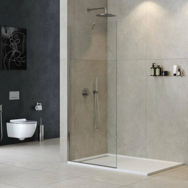 Душевая перегородка Cezares LIBERTA-L-1-TB-70-C-Cr универсальная с односторонним входом 700x1950 мм