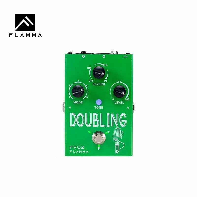 FLAMMA FV02 Процессор вокальных эффектов, педаль коррекции высоты тона с задержкой, реверберация, гитарный стомпбокс