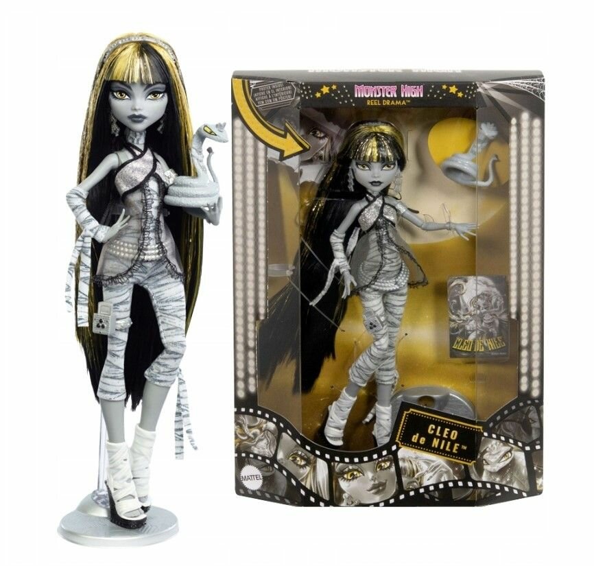 Шарнирная Кукла Monster High Reel Drama Cleo de Nile - Монстр Хай Клео де Нил JDR65