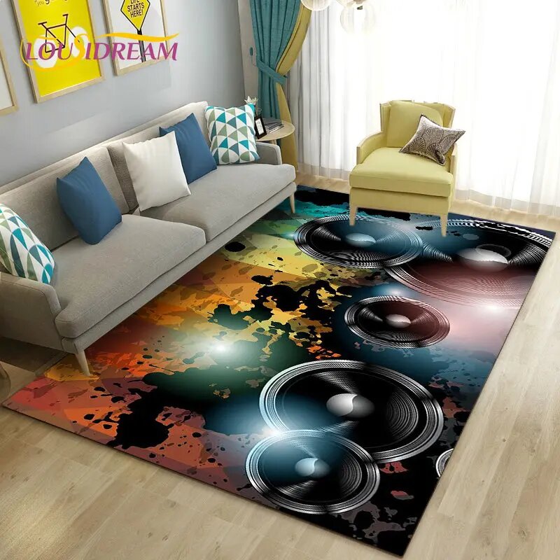 Ковёр музыкальный виниловый черный 40x60cm, цвет 27