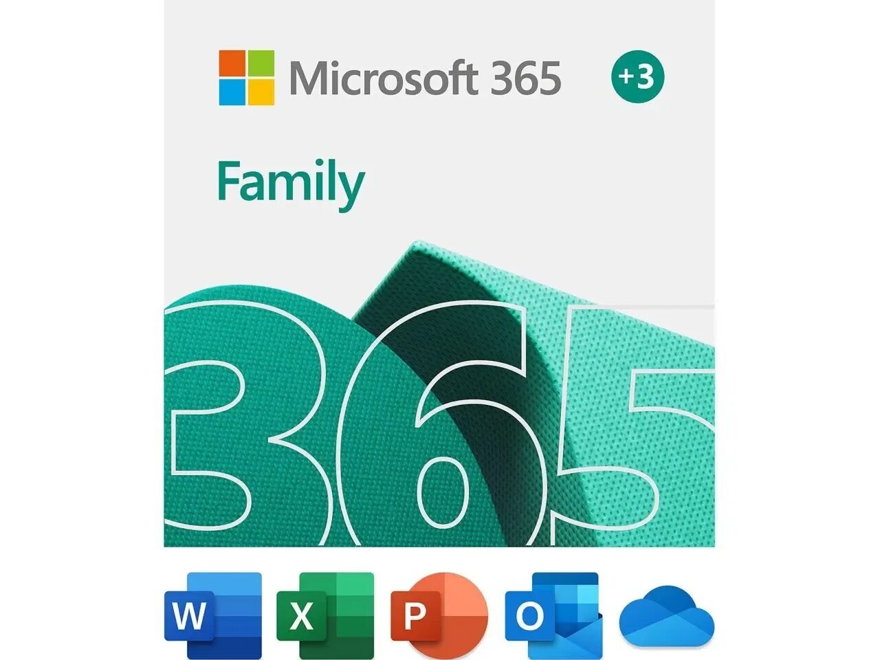 Microsoft Office 365, для семьи, 6мес, мультиязычность, 5 устройств