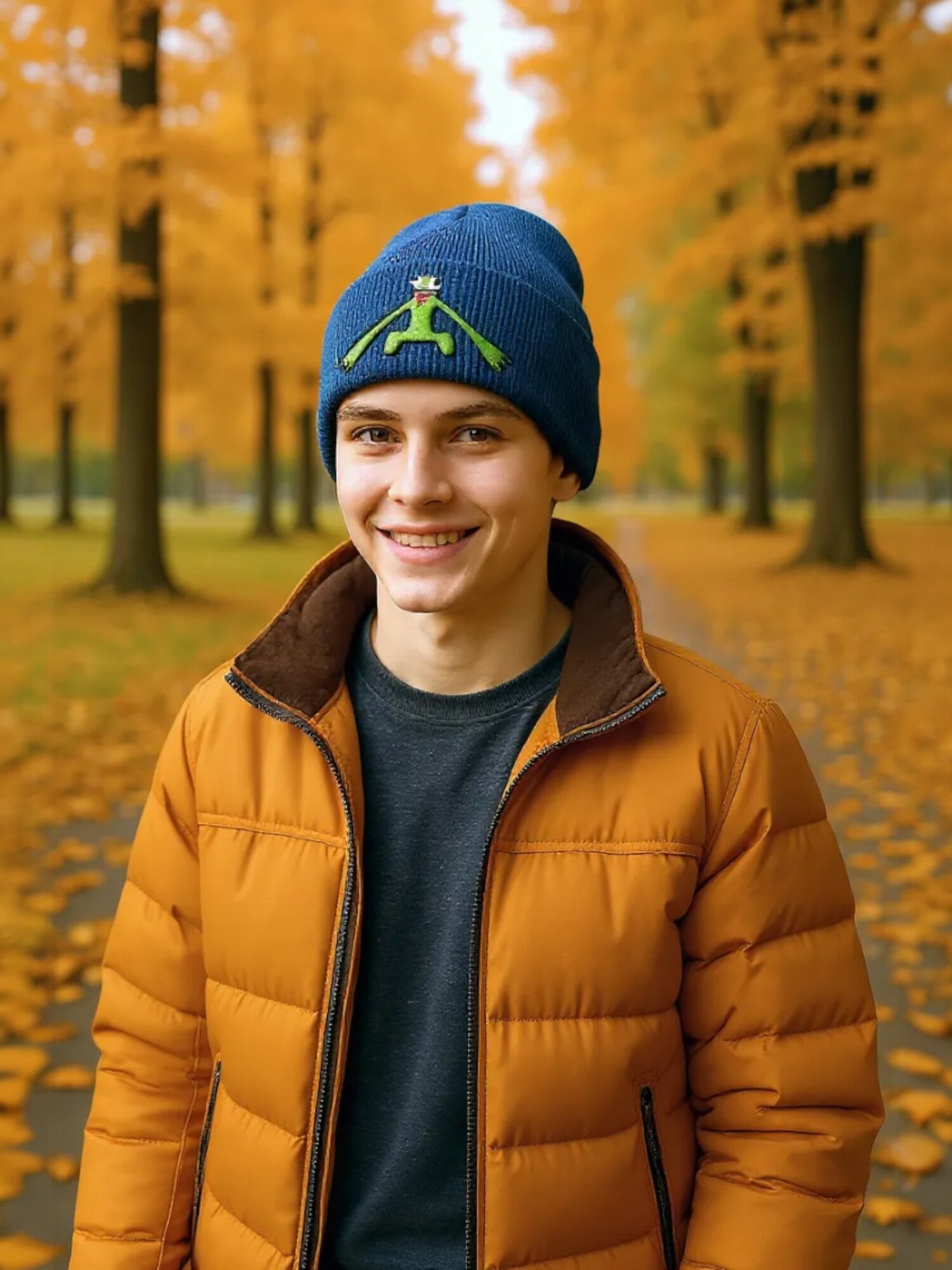 Шапка-бини для мальчиков