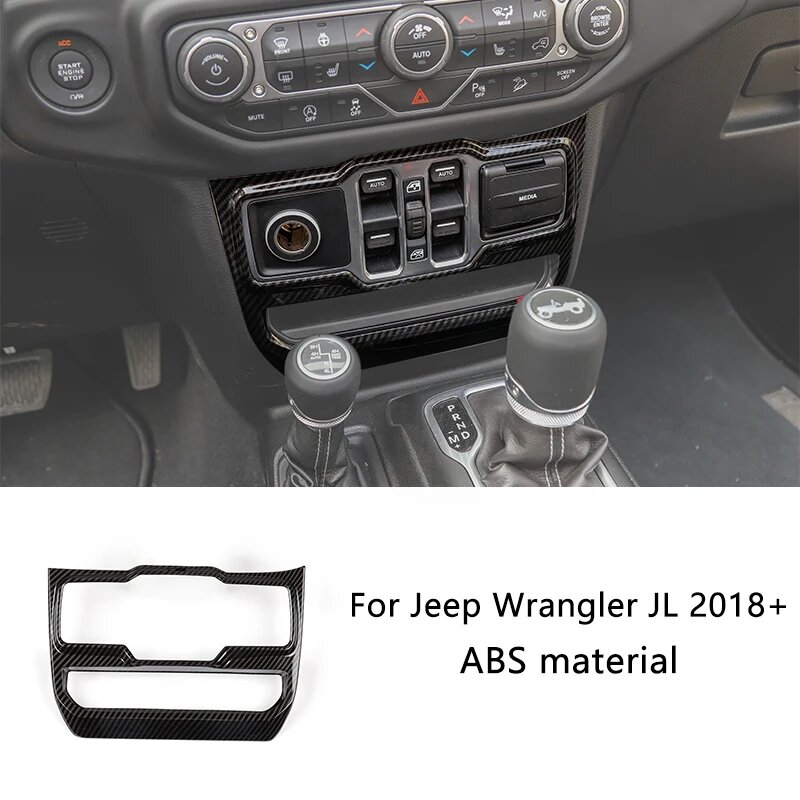 Декоративная наклейка BAWA из углеродного волокна для Jeep Wrangler JL 2018-2022, защитные аксессуары для салона автомобиля window control panel