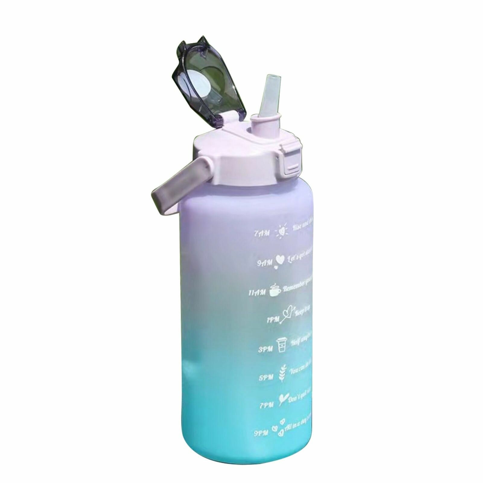 Спортивная бутылка 2 литра с градиентным дизайном