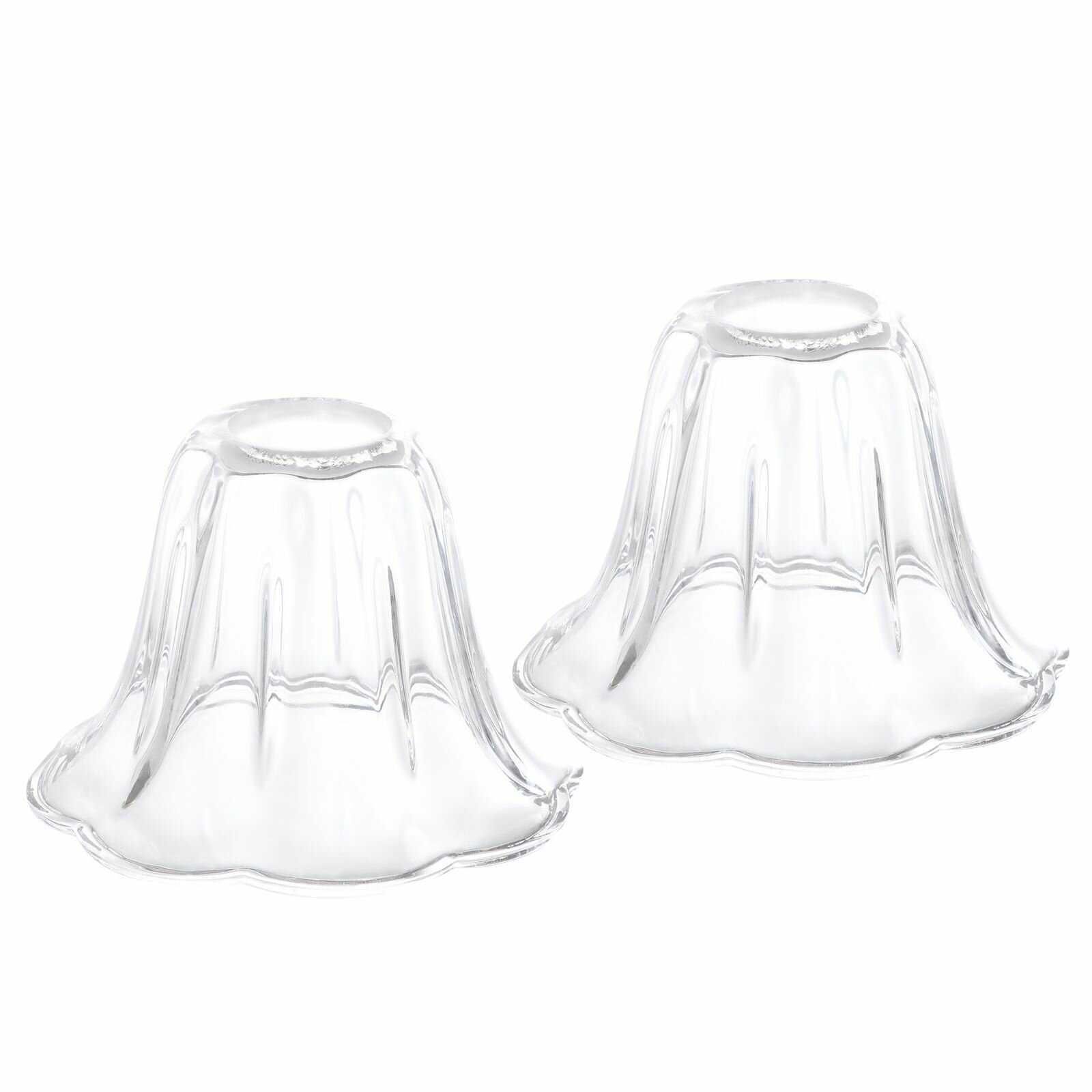 Прозрачные Стеклянные Плафоны, 2 Штуки, Квадратная Форма, Подходят Для Настольных И Напольных Ламп, Европейский Стиль