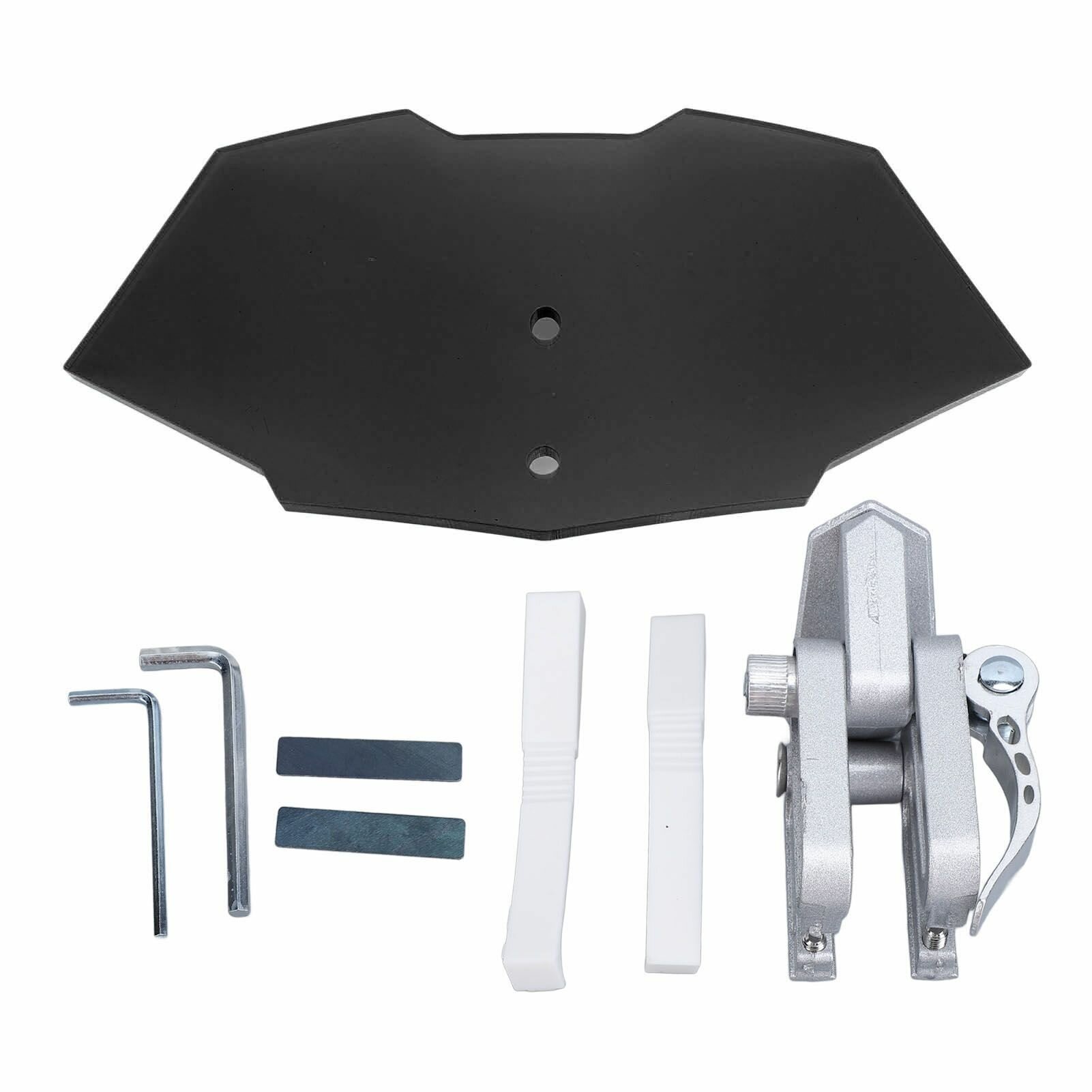 Акриловое лобовое стекло мотоцикла (дымчато-черное)