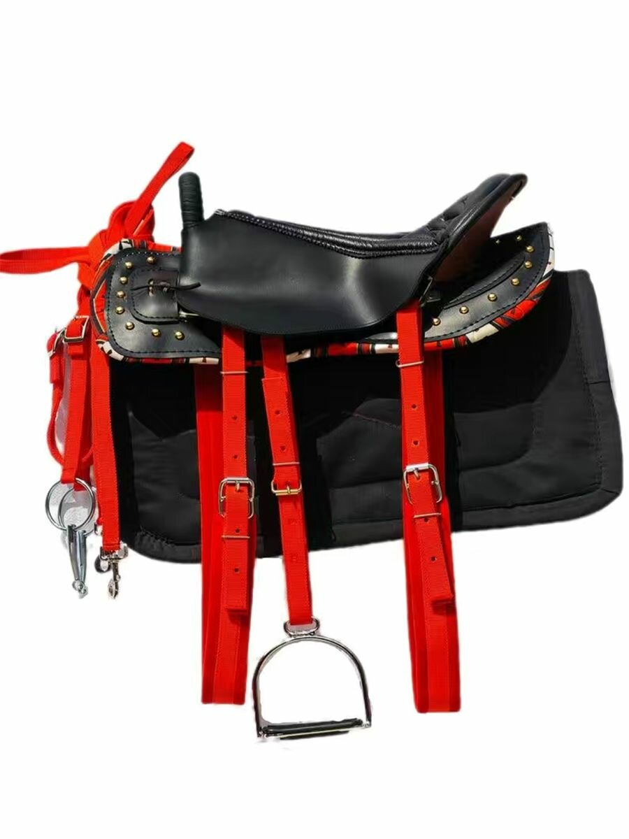 Кавалерийское седло (комплект) для лошадей ростом 1,2-1,6 метра