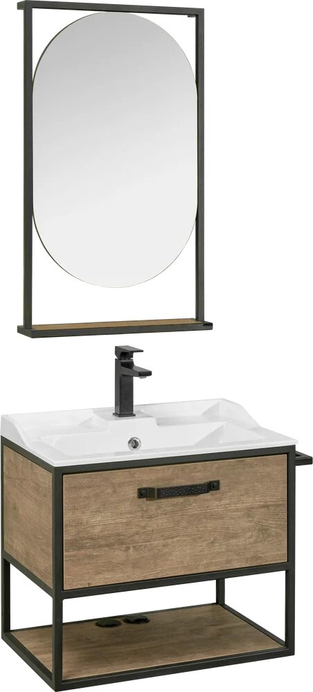 Мебель для ванной комнаты AQUATON Лофт Фабрик 65 дуб кантри