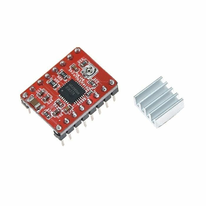 Драйвер A4988 шагового двигателя красный