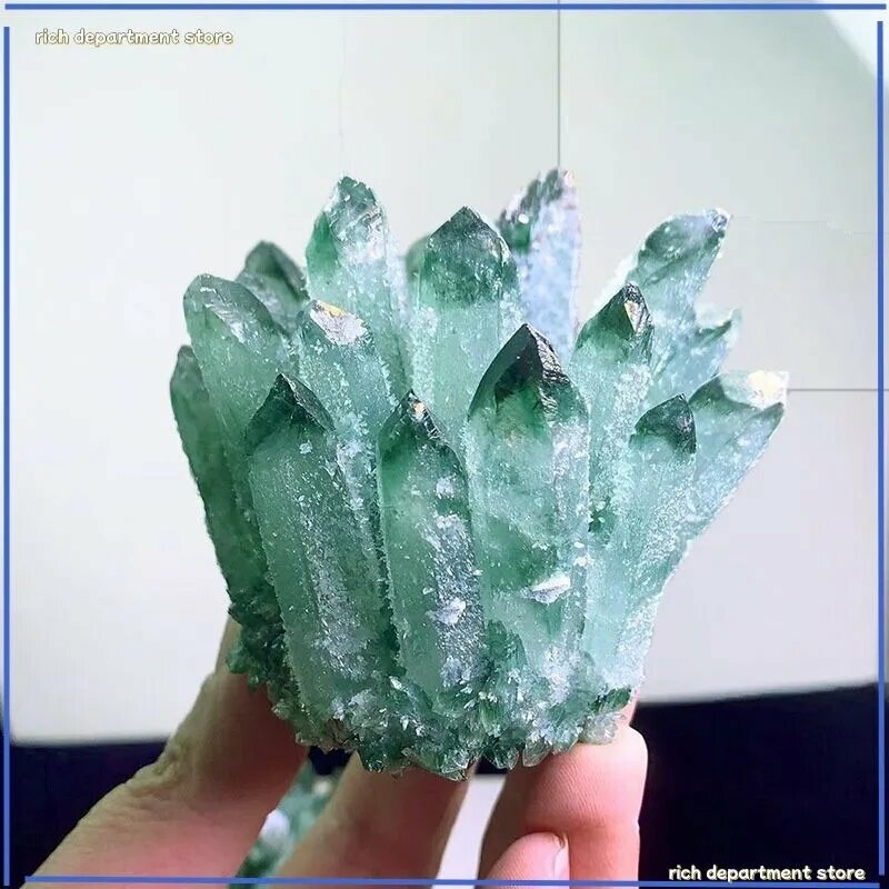 KNOW EASY-Друза натуральный празиолит зеленый кварц ,200-300гр