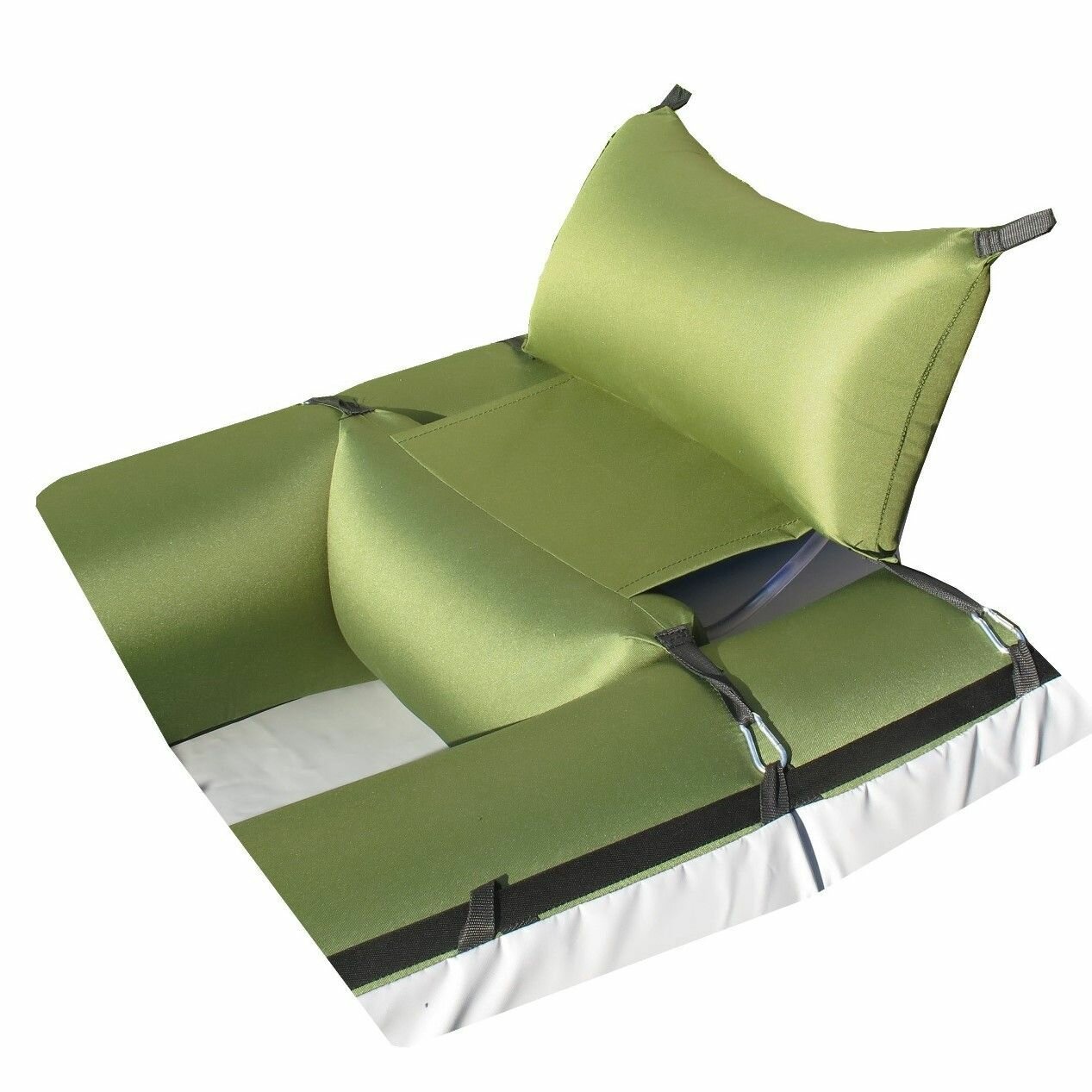 Сиденье надувное съемное для байдарки "Налим", цвет зеленый, КБ Сталкер