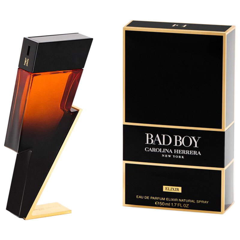 Парфюмерная вода Carolina Herrera Bad Boy Elixir 50 мл для мужчин / Каролина Эррера Бэд Бой Эликсир