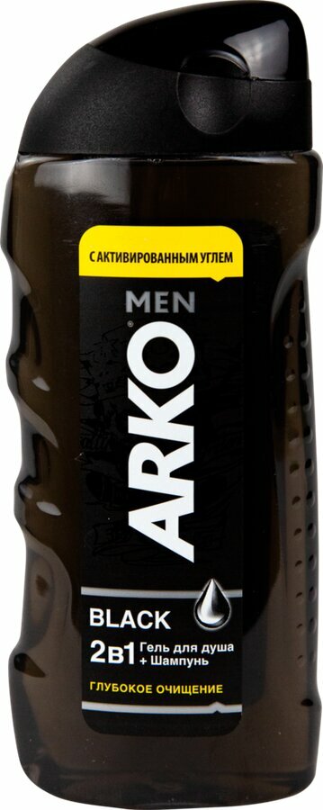 Гель для душа мужской ARKO Men 2в1 Black, 260мл