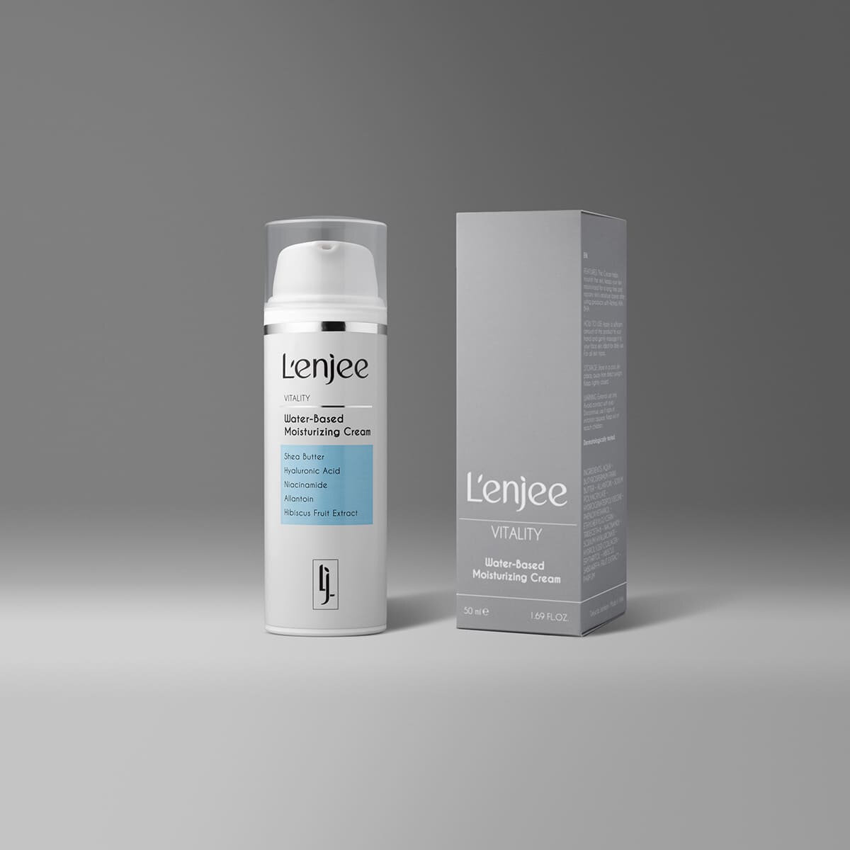 Lenjee Увлажняющий крем для лица на водной основе, Water-Based Moisturizing Cream 50 мл