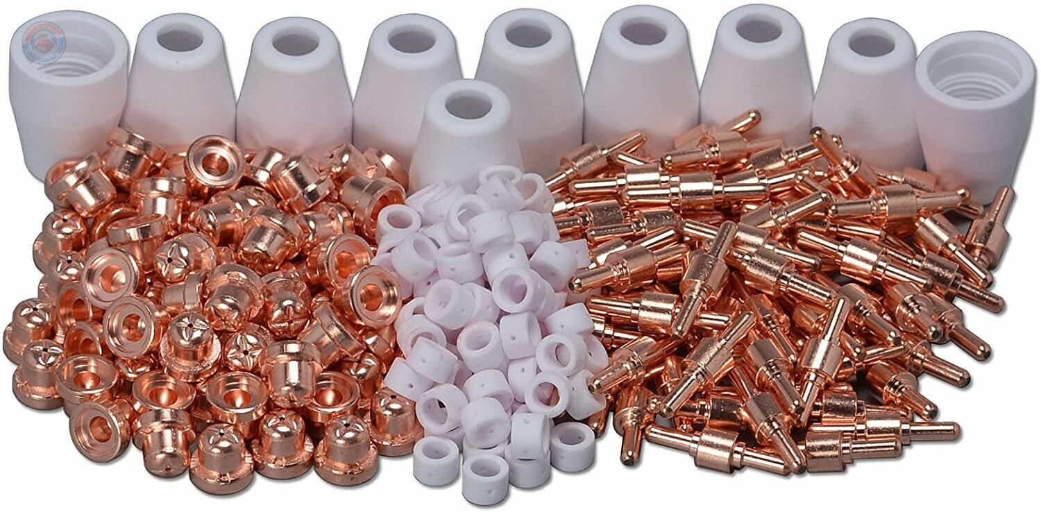 Комплект расходных материалов для плазмотрона PT-31 Q, сопла катоды диффузоры керамические насадки для точной воздушной плазменной резки металла