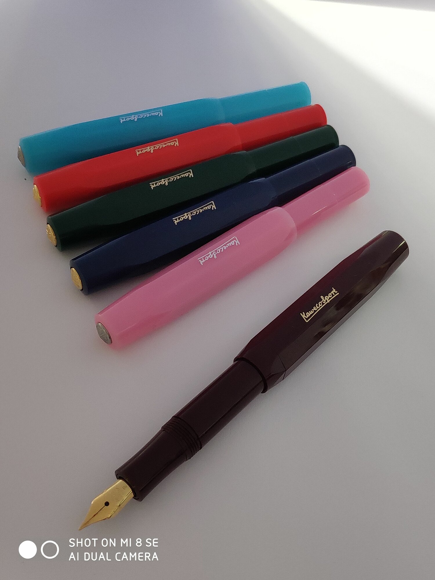 Карманная перьевая ручка F "Kaweco Sport" DR BRAUN GOLD.