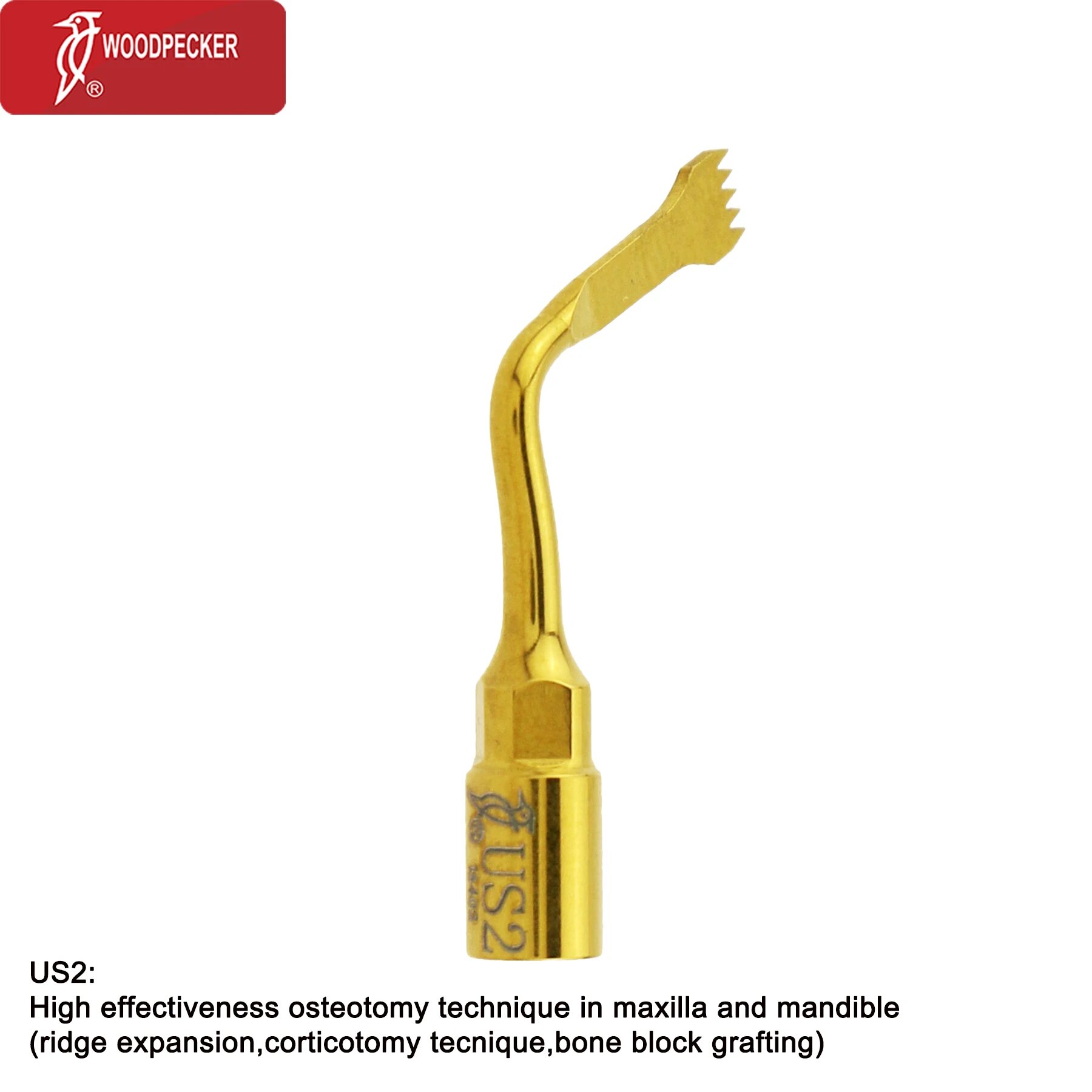 Наконечники Woodpecker US1/US2 для костной хирургии US2