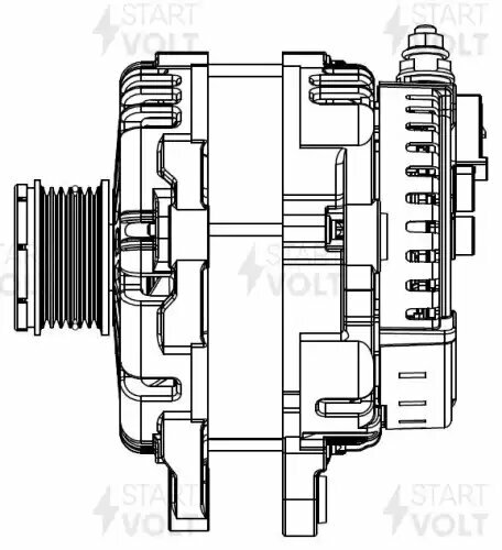 Генератор 140A Chery Tiggo 8 Pro 18>/Exceed TXL 16>/VX 1.6T/2.0T 16>
