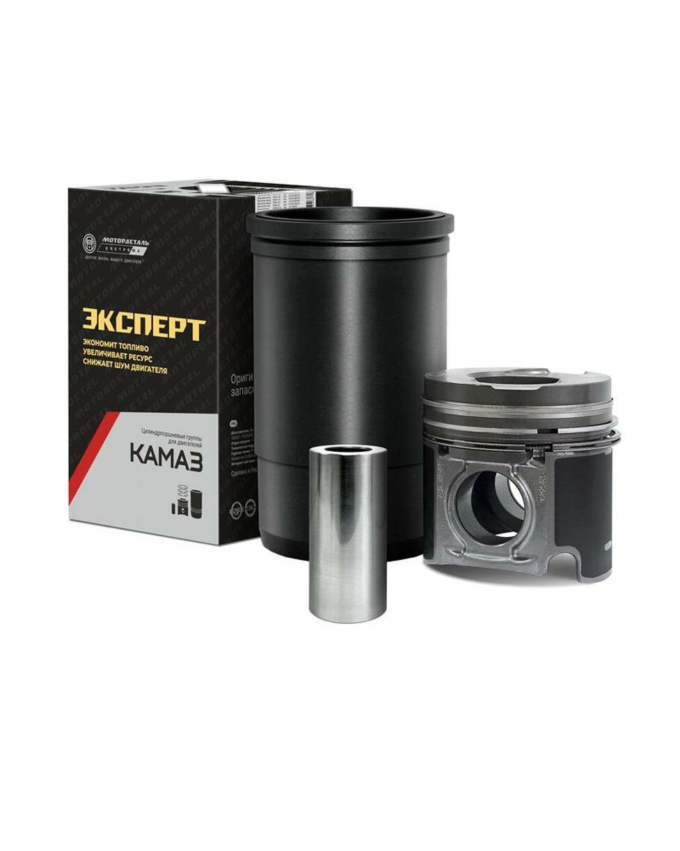 Поршнекомплект Мотордеталь Эксперт 740.1000128-90, для КамАЗ, чёрный