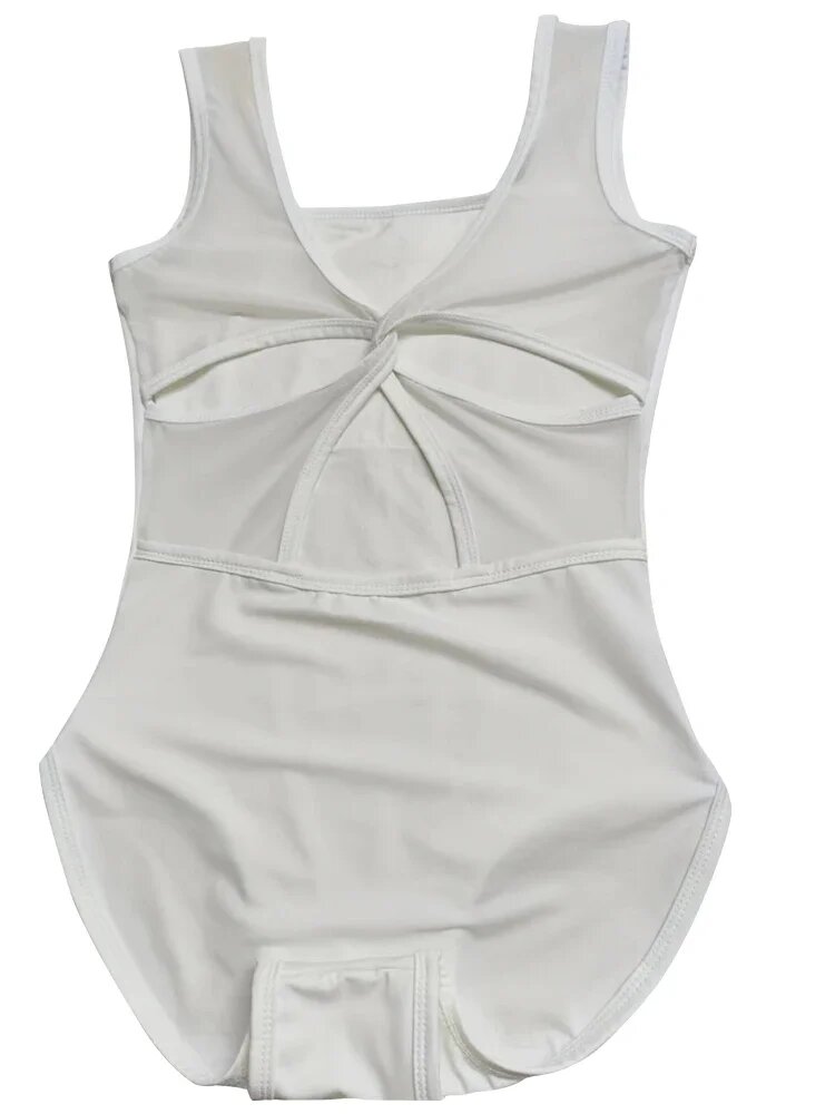 Женский балетный леотард ацетат Белый, XXL, white