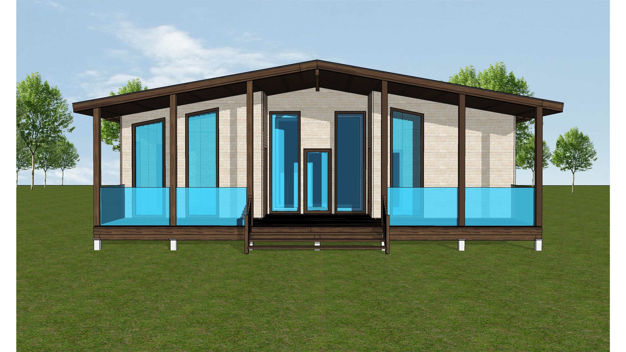 Готовый проект дома 90м2-1 для самостоятельной сборки из СИП панелей, домокомплект