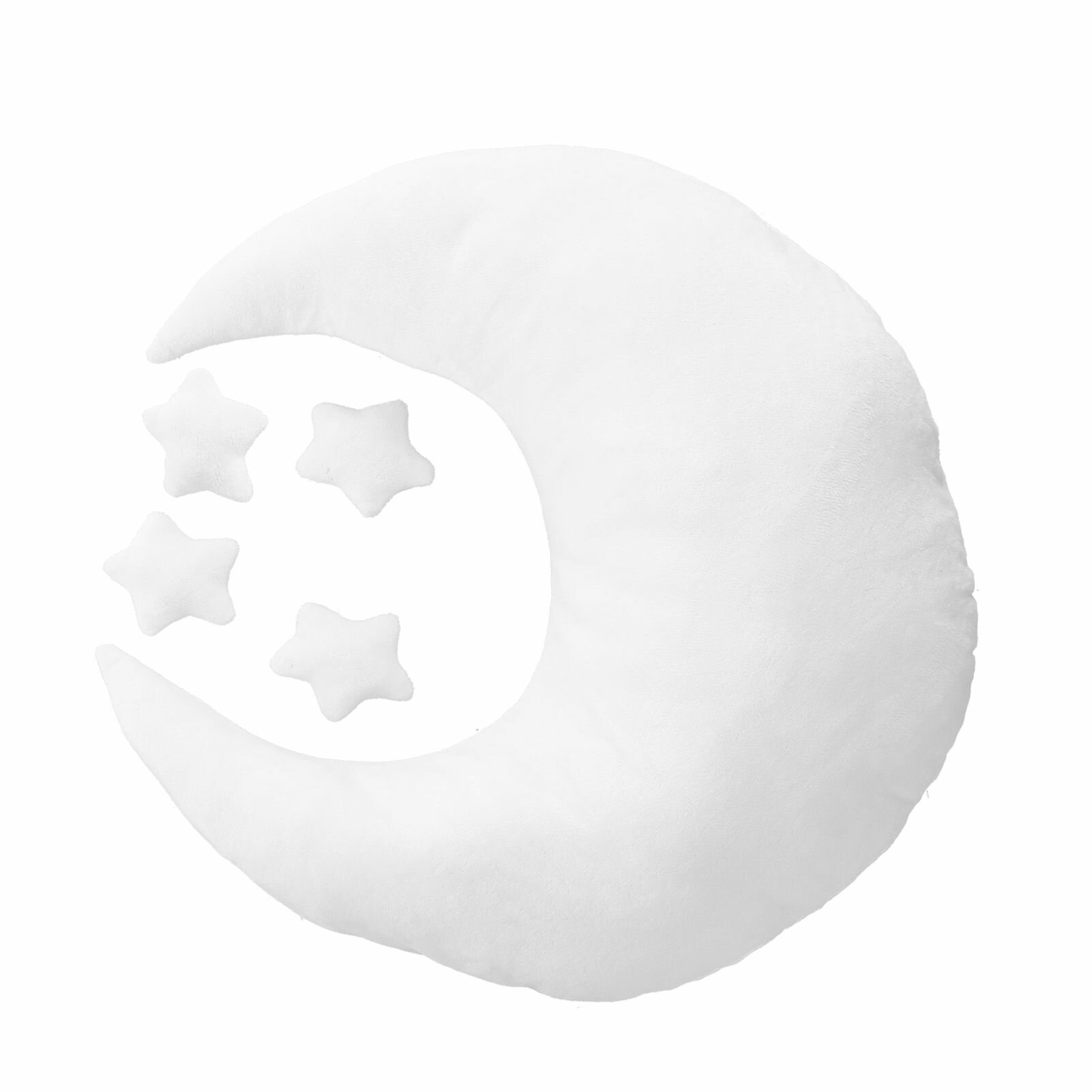 Подушка с изображением Луны для детской фотографии, милая мягкая подушка для позирования новорожденных на фото, реквизит, белый цвет