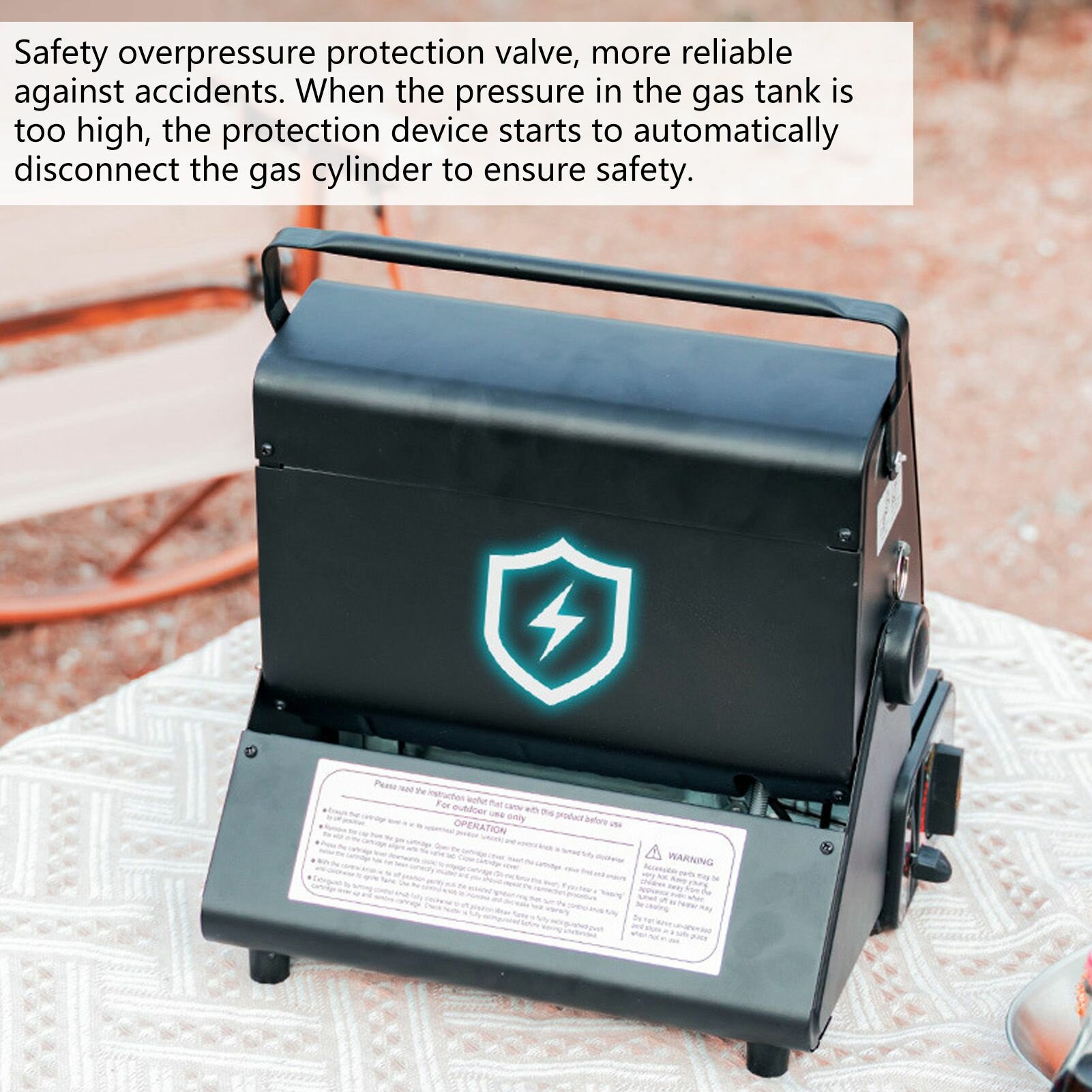 Нагреватель газов карточного типа, нагреватель с двойным впуском, портативный уличный газовый обогреватель для кемпинга, рыбалки, палатки