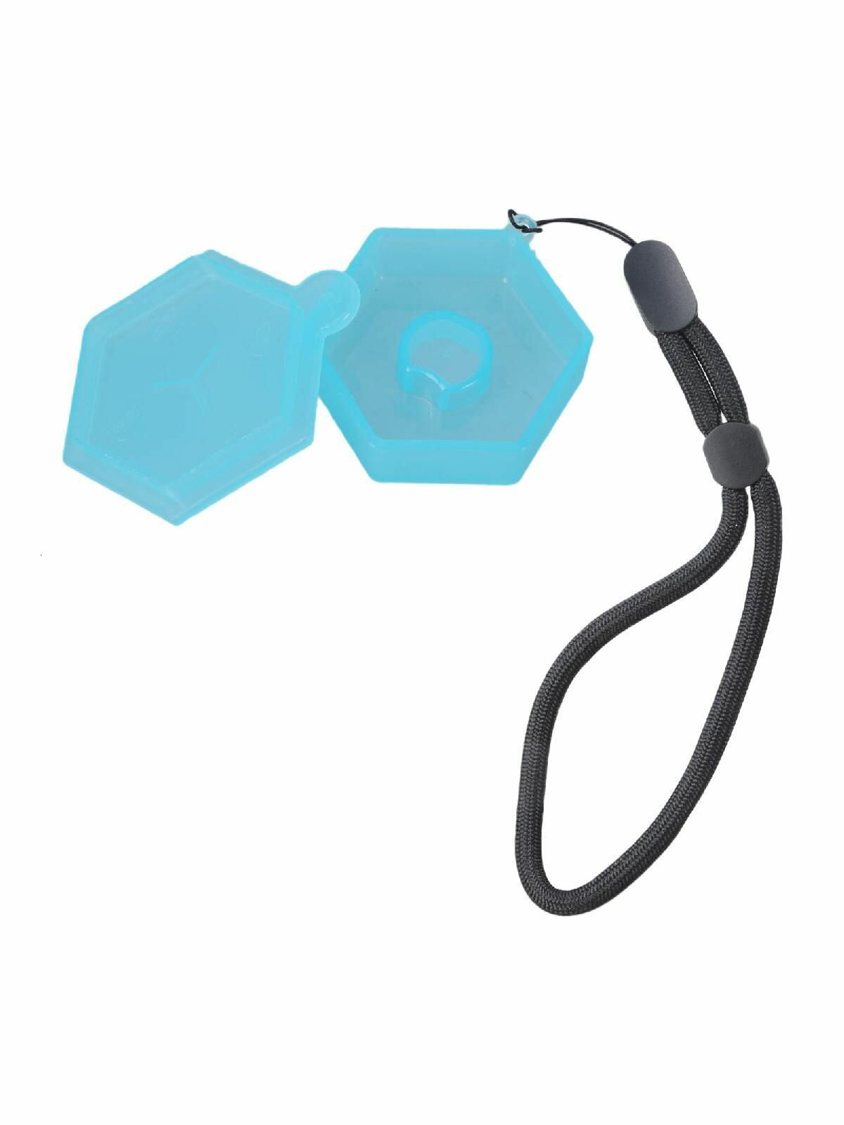 Флягаспортивная, Коробка для хранения кольца с ароматизатором в чашке для воды на шнурке-синяя