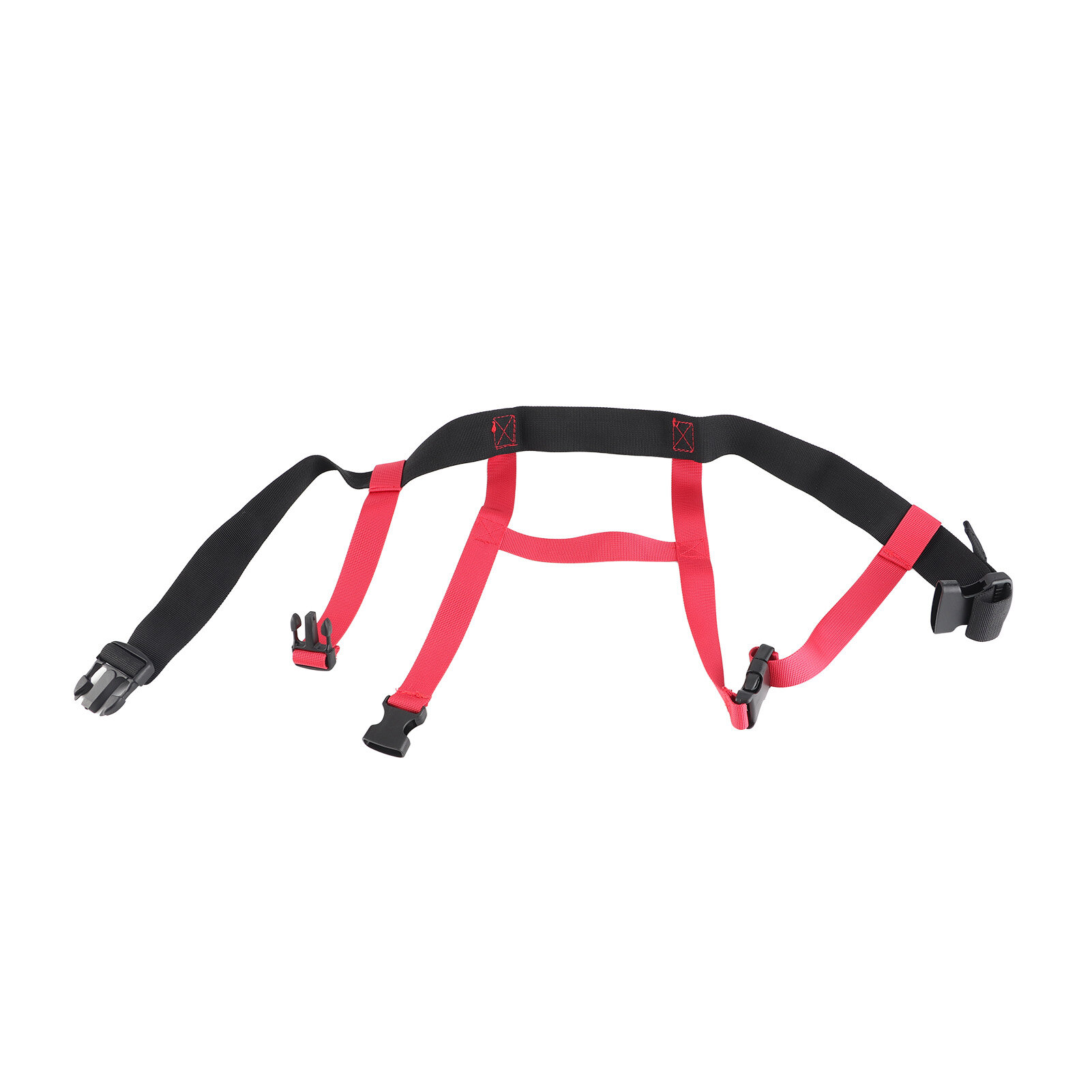 Тренировочная обвязка для сноуборда из черного и красного нейлонового материала, регулируемая, контролирующая скорость, вспомогательная обвязка для катания на лыжах для малышей