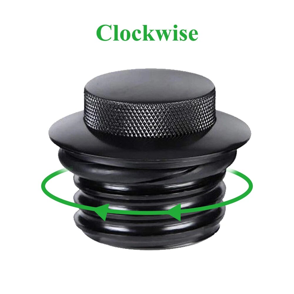 Крышка для бензобака мотоцикла Выдвижная винтовая заподлицо Крышка для топливного бака для Harley Sportster Dyna Softail Fatboy 1982-2018, BLACK A