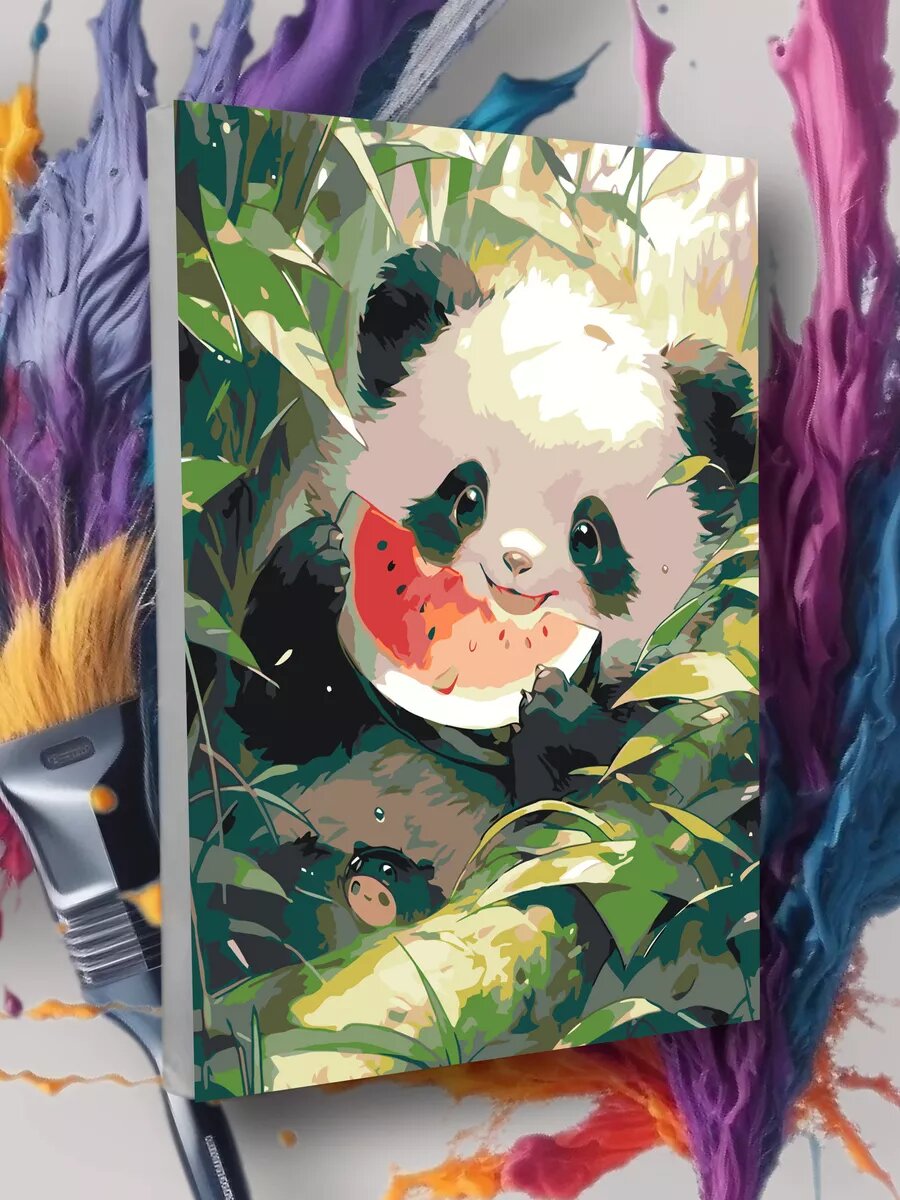 Картина по номерам Панда