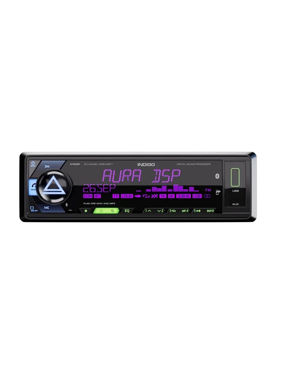 Автомагнитола INDIGO-876DSP RCA-USB-Bluetooth 4х16Вт