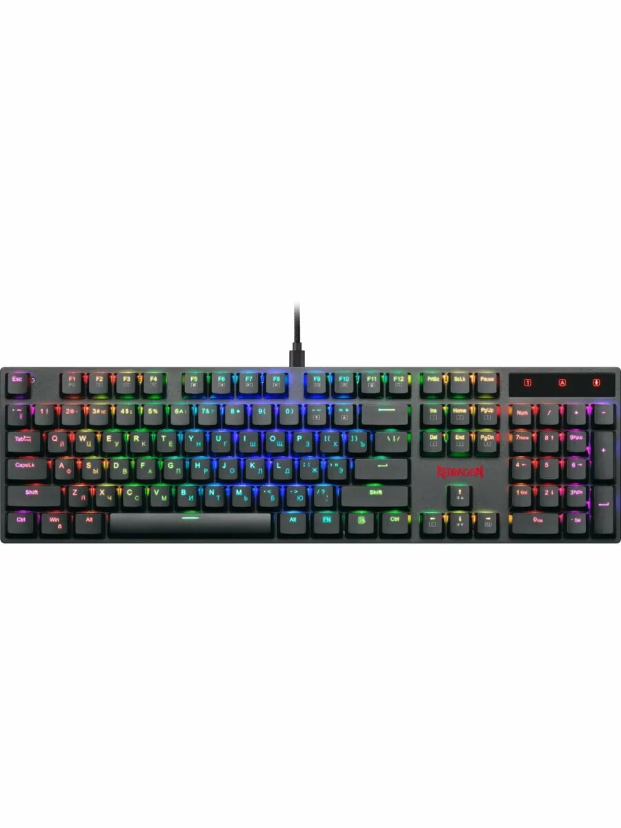 Клавиатура проводная игровая Apas 104 клавиши с подсветкой