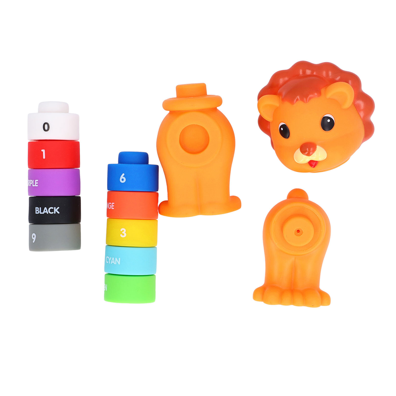 Мягкие строительные блоки в виде животных, развивающие конструктор из мягкой резины с цифрами для детей, тип 2.