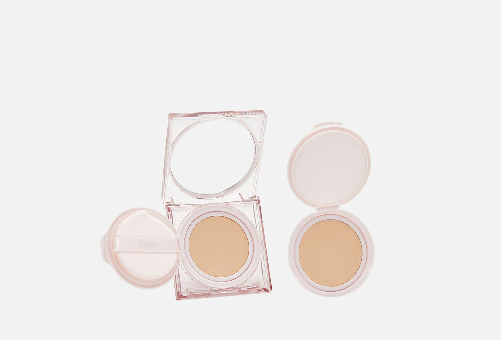 Тональный кушон для лица SPF 50+ PA++++ CLIO Kill cover mesh glow cushion 3, linen