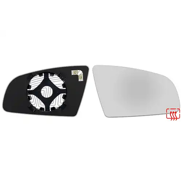 ERGON 94160409 стекло зеркала правая сфера нейтр. с об-м, 12в, oem 4f0857536\ Audi (Ауди) a6 04-08