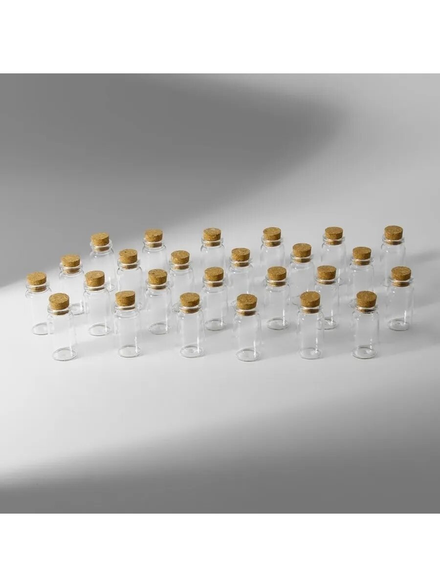 Удобный набор мини-баночек для хранения бисера