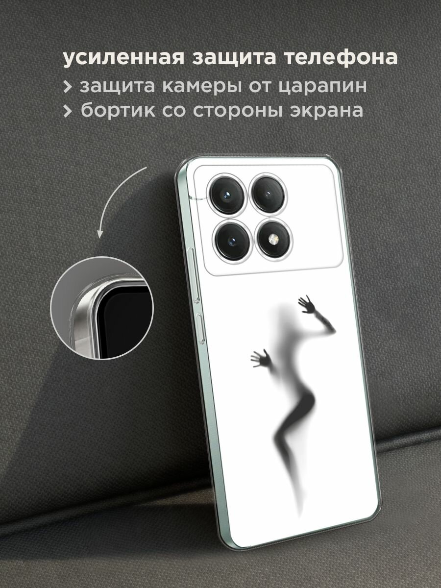 Чехол на Xiaomi Poco X6 PRO 5G / Поко X6 Про 5G с принтом "Девушка в душе" — фото 1