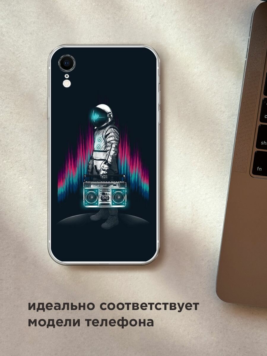 Чехол на Apple iPhone XR / Айфон XR с принтом "Космическая вечеринка" — фото 1