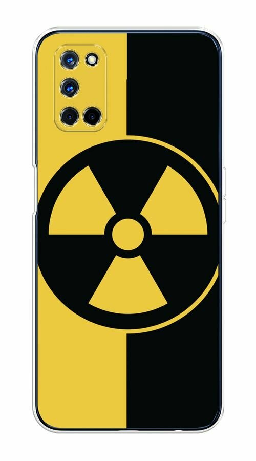 Чехол на Oppo A52/A72 / Оппо A52/A72 с принтом "Эмблема черно-желтая"