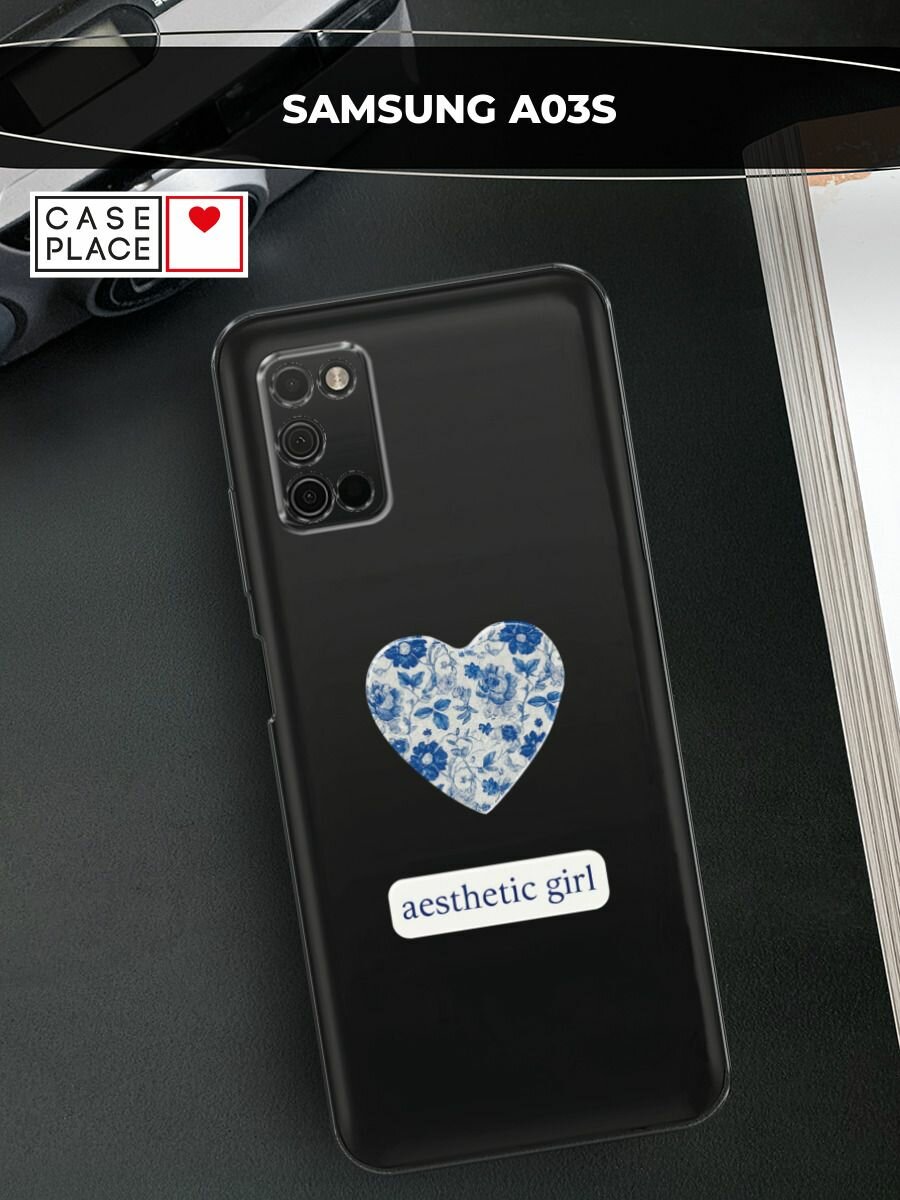 Чехол на Samsung Galaxy A03S / Самсунг Галакси A03S с принтом "Aesthetic girl"